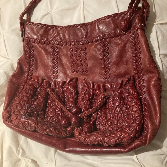 Lockheart red leather bag purse | Bags | Red Lockheart Leather Hobo Bag Purse | Poshmark